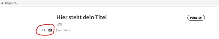 Arbeiten im Unterricht mit telegra.ph – TM